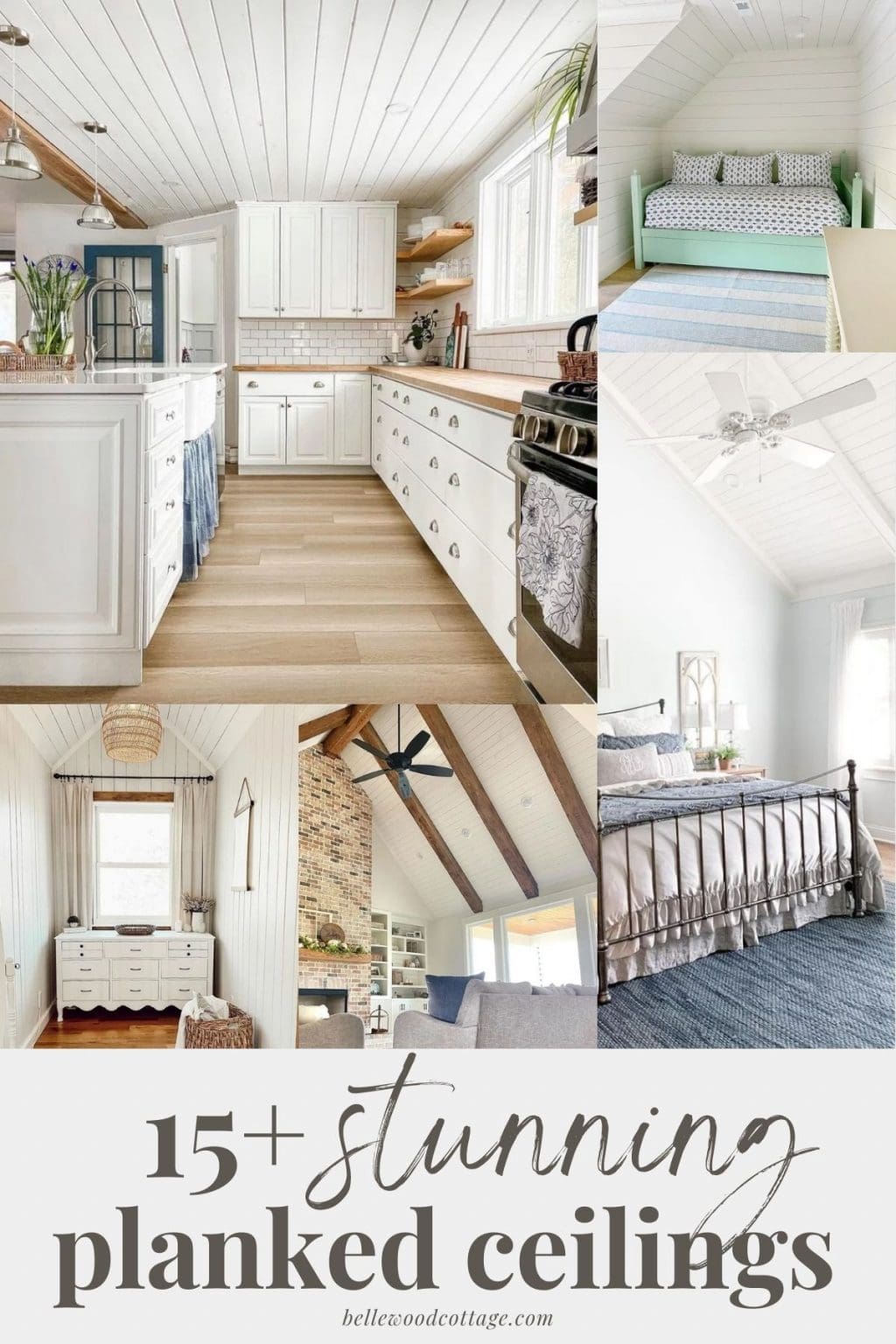 15+ Gorgeous Shiplap Ceilings & DIY Tips - Bellewood Cottage
