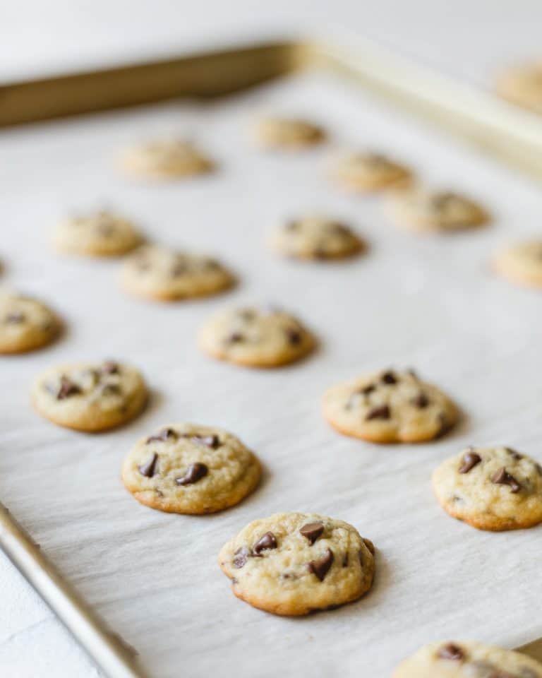 Mini Chocolate Chip Cookies {soft & chewy} - Bellewood Cottage