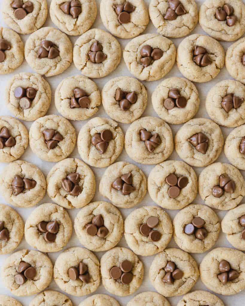 Mini Peanut Butter Blossom Cookies - Bellewood Cottage