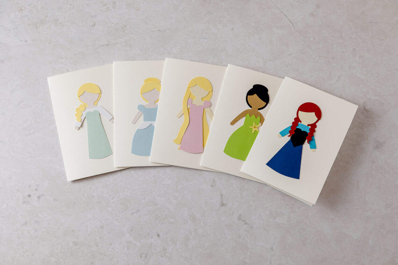 DIY Princess Cards (with or without a Cutting Machine) - Bellewood Cottage