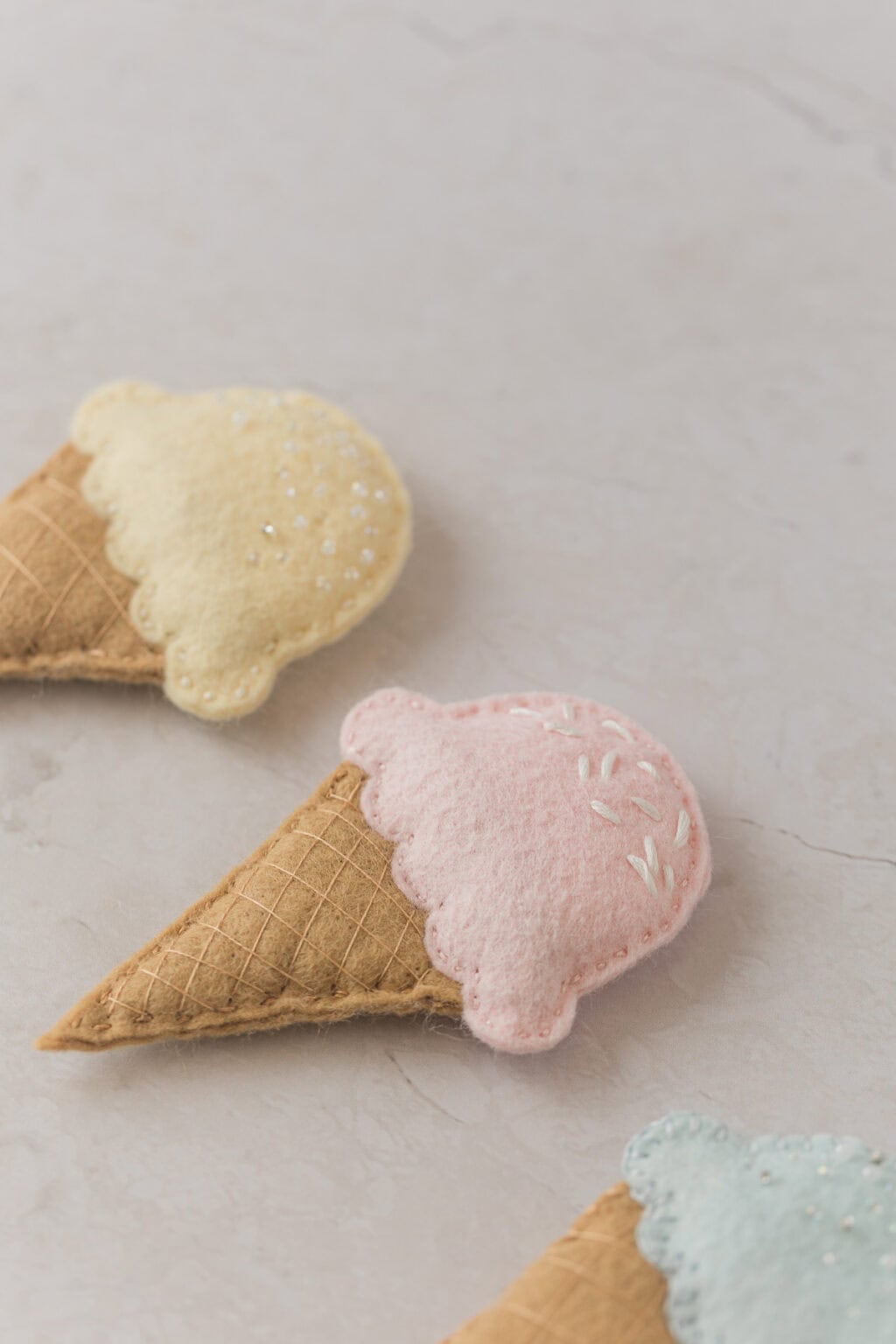 Felt Ice Cream Cone Tutorial - Bellewood Cottage