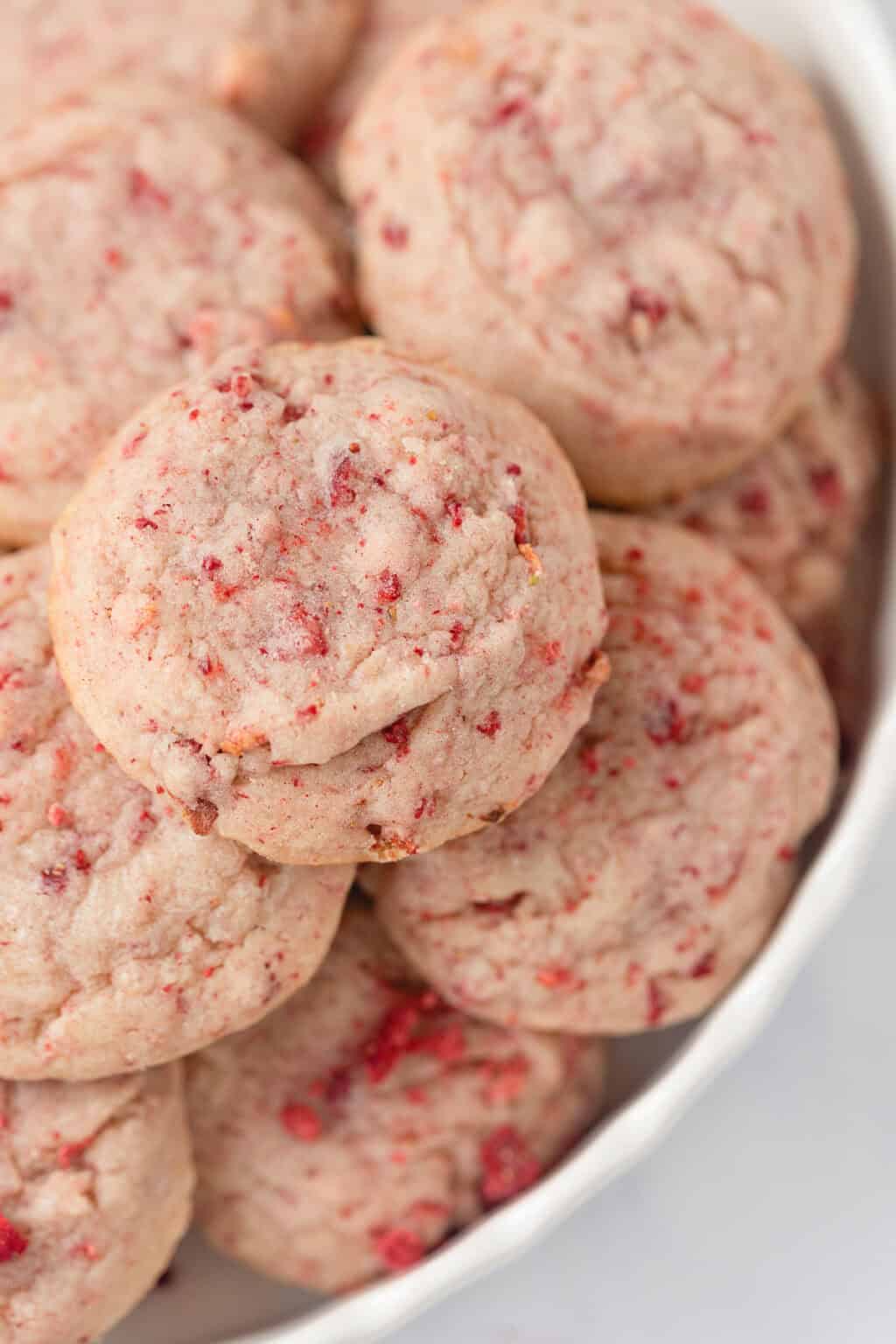 Freeze-Dried Strawberry Cookies - Bellewood Cottage